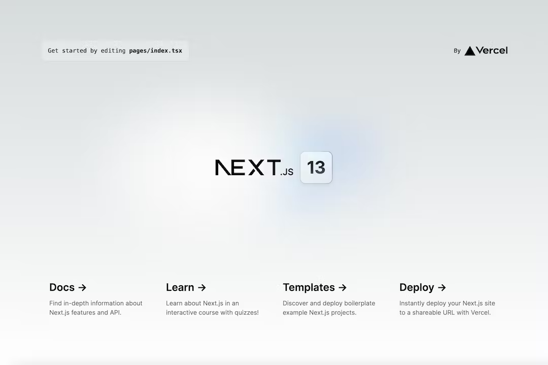 Next.js Boilerplate 예제 | Next.js & React: 웹 개발 센터